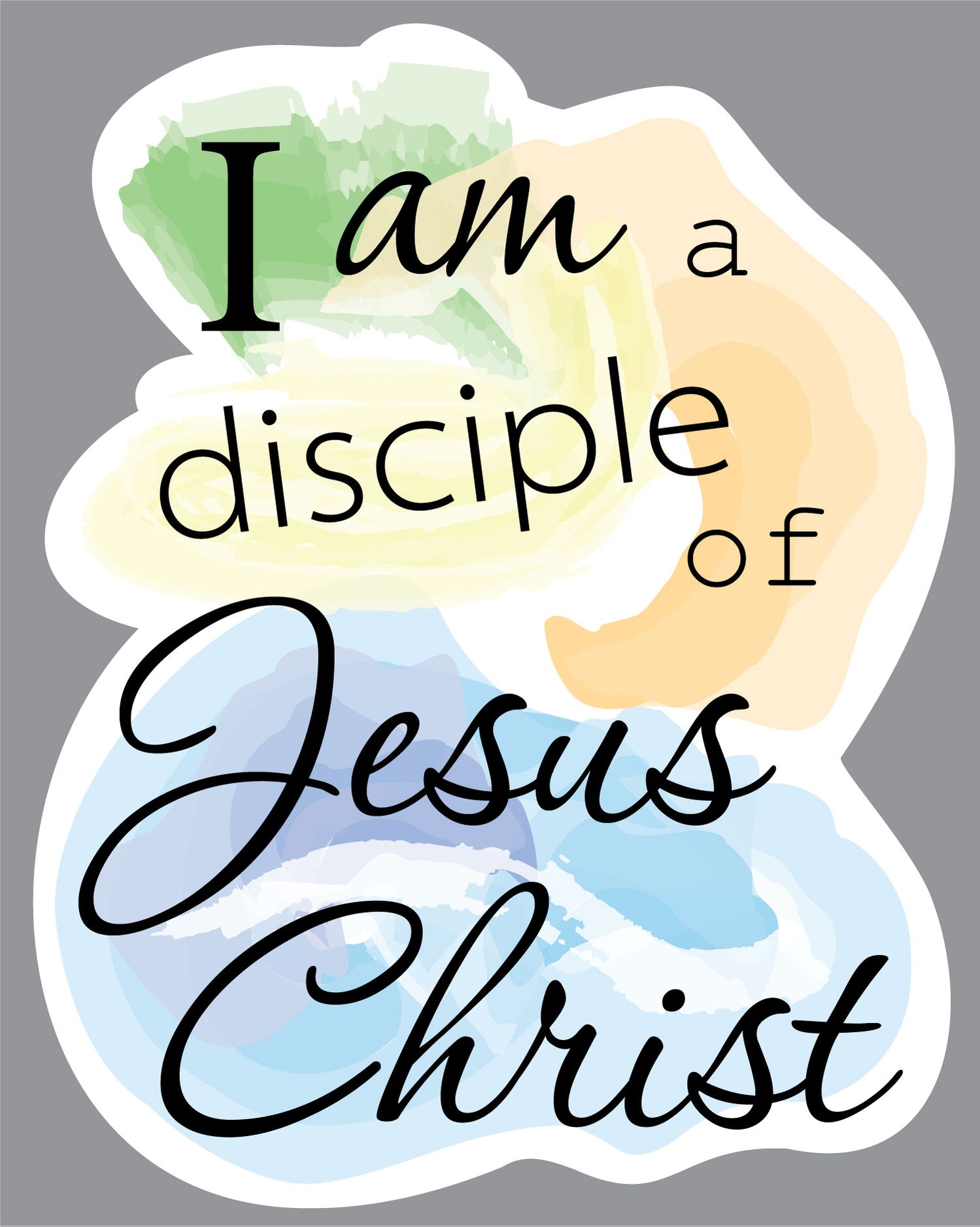 "I am a disciple of Jesus Christ" Sticker - 2024 Youth Theme — LDS Honey