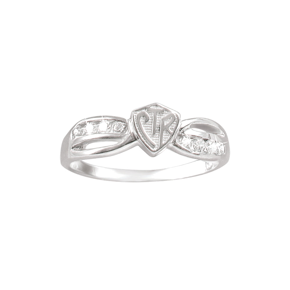 Sterling Silver Bow CTR Ring — LDS Honey