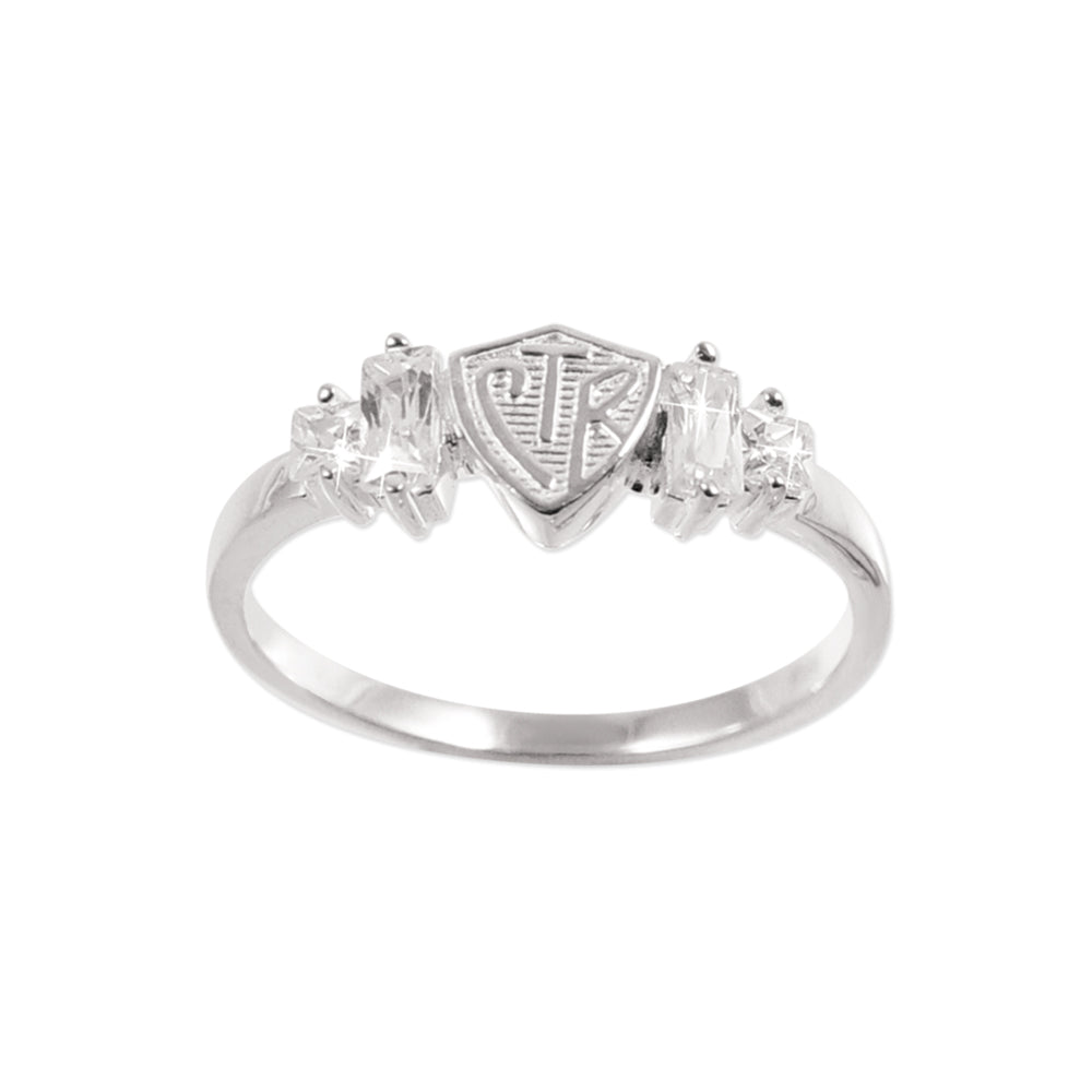 Baguette Plain Sterling Silver CTR Ring — LDS Honey