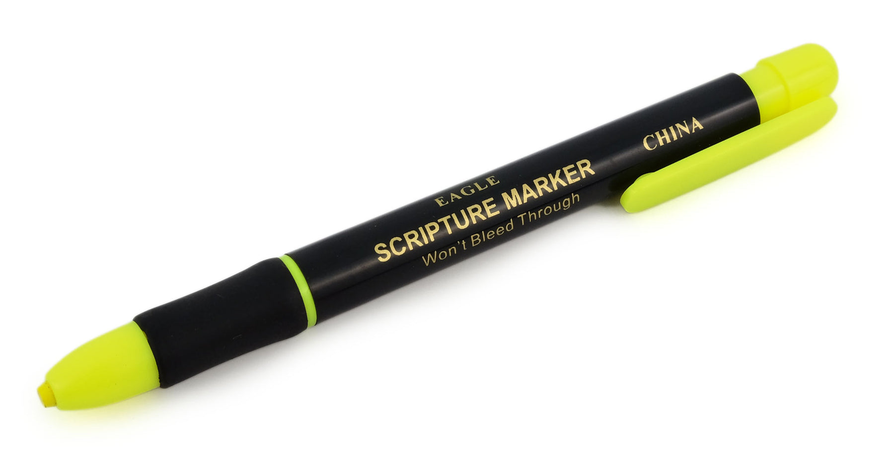 Eagle Neon Blue Retractable Scripture Marker Highlighter — LDS Honey